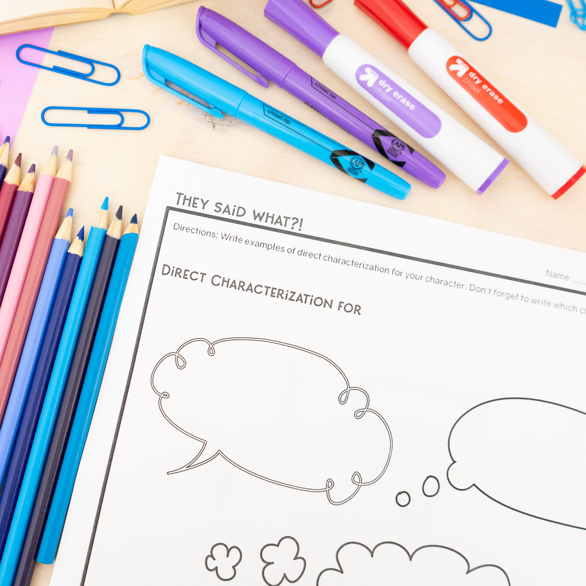 Teaching Character Arc with Literary Analysis – Language Arts Classroom
