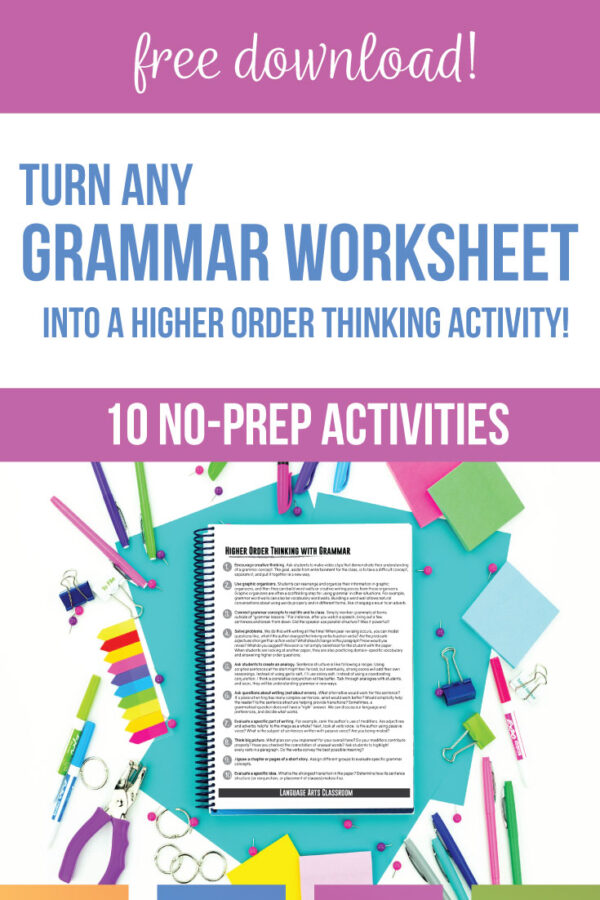 Grammar for High School – Language Arts Classroom