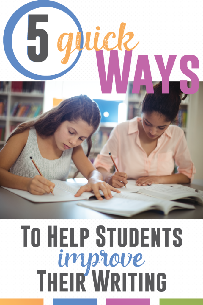 Five quick ways to help students improve their own writing – by helping ...