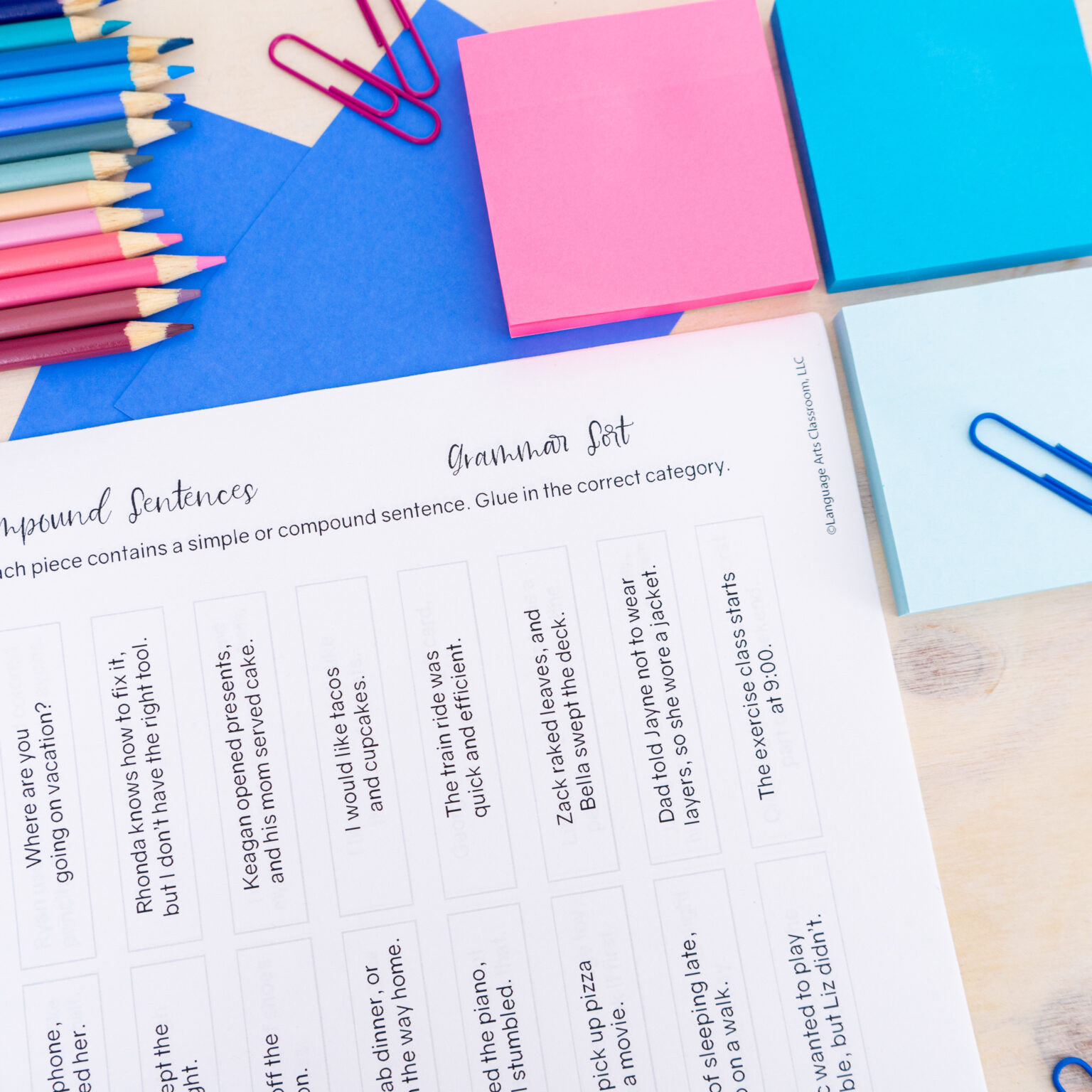 Grammar Curriculum Language Arts Classroom Grammar Curriculum Language Arts Classroom
