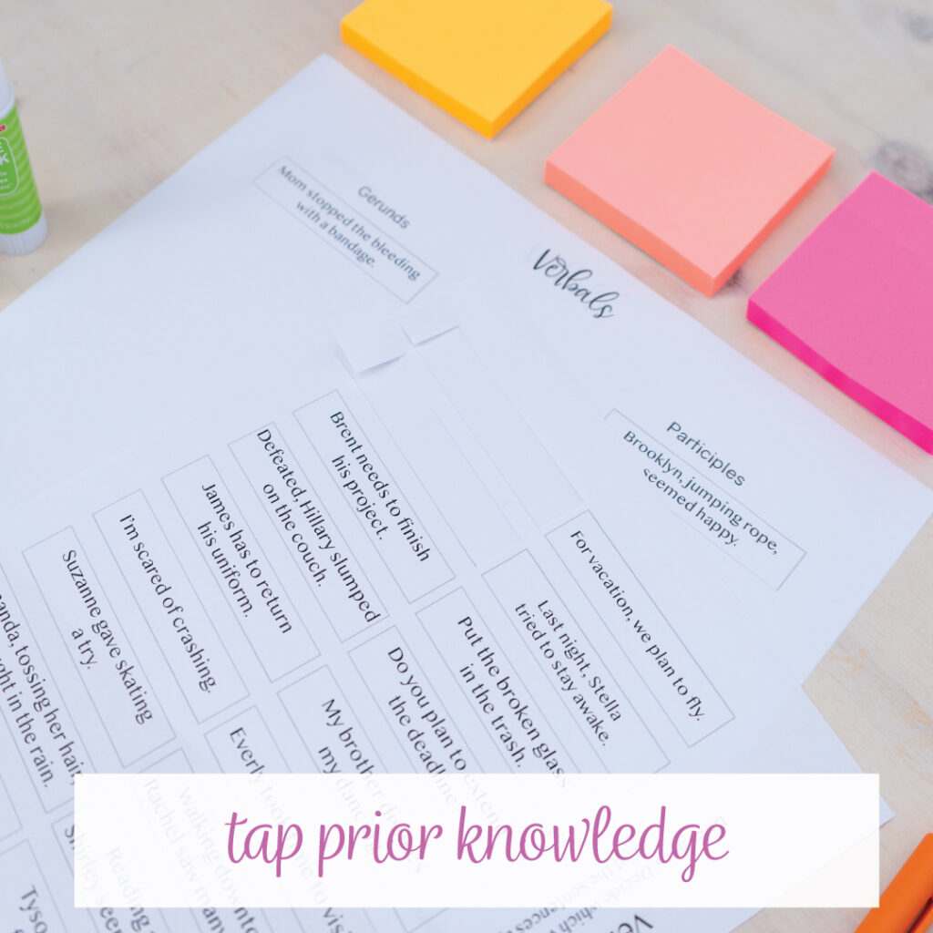 Verbals Lessons: Grammar Sorts, Task Cards, Mentor Sentences – Language ...