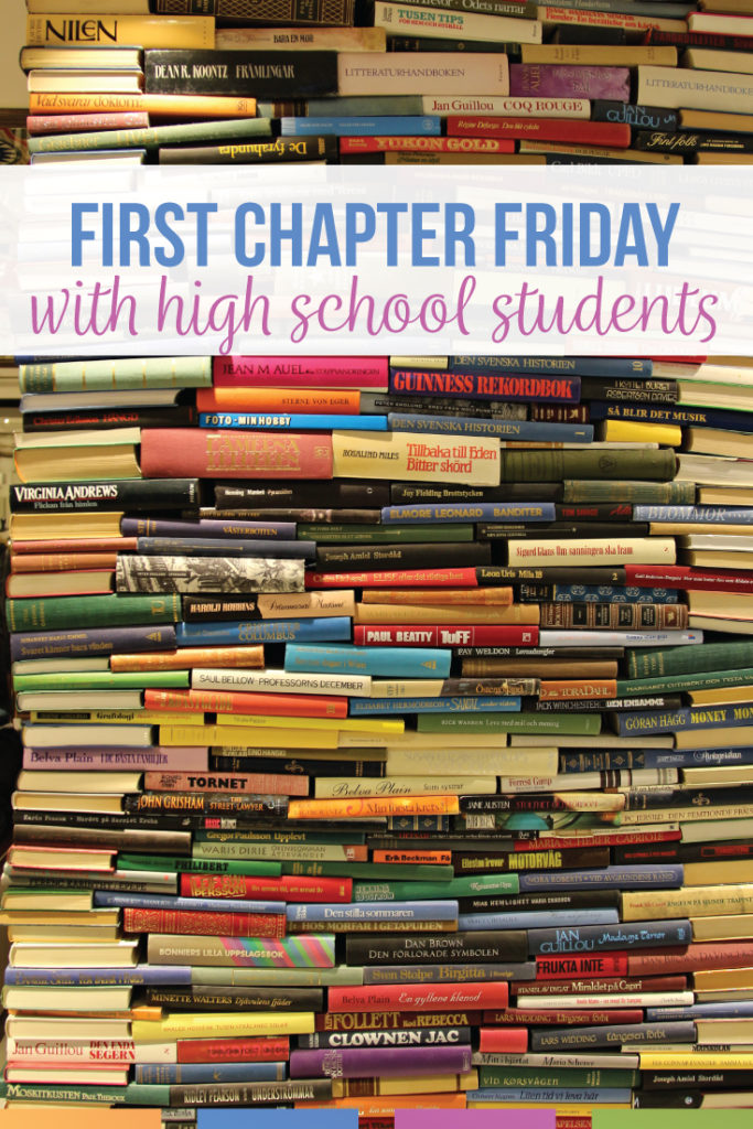 First Chapter Fridays with Secondary Students – Language Arts Classroom