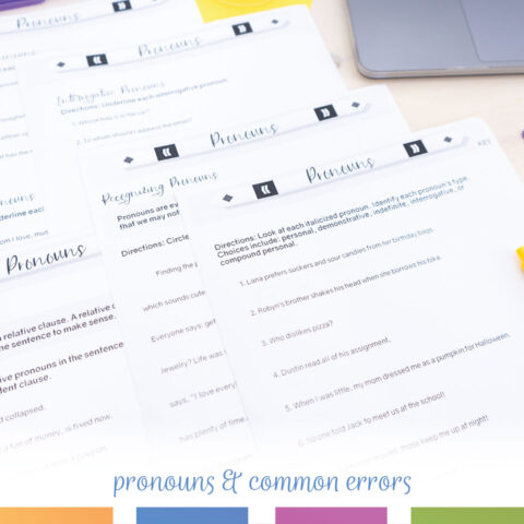 Sixth Grade Grammar Bundle: Pronouns, Parts of Speech, Parts of a ...