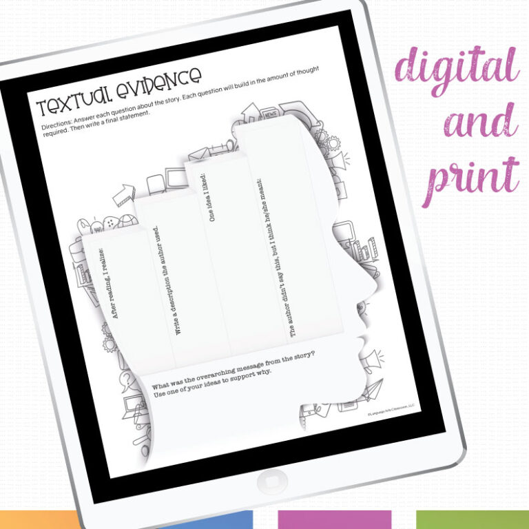 Text Analysis Graphic Organizers: Character Analysis and Inferences ...