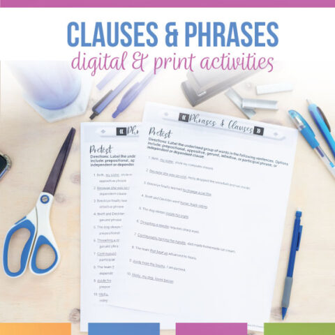 Phrases and Clauses Worksheets, Presentation, Tests, Flipping Book ...