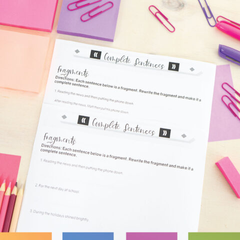 Complete Sentence Unit | Incomplete Sentences, Run Ons, Fragments ...