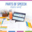 Eight Parts of Speech Mini Unit | Grammar Task Cards, Worksheets, Tests ...