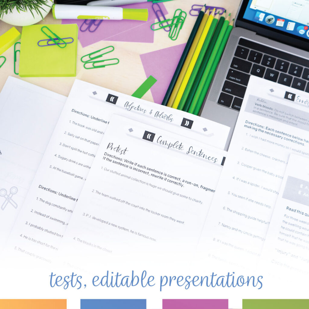 Common Grammar Errors Unit | Identifying Writing Errors Practice ...