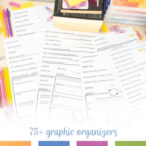 Graphic Organizer Bundle | Literary Analysis Digital & Print Graphic ...