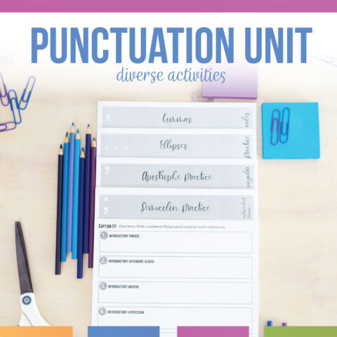 Punctuation Bundle Semicolons, Colons, Commas, Quotation Marks, & More ...