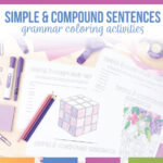 Simple and Compound Sentences Coloring Activity | Grammar Coloring ...
