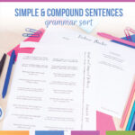 Simple and Compound Sentences Grammar Sort | Sentence Structure ...