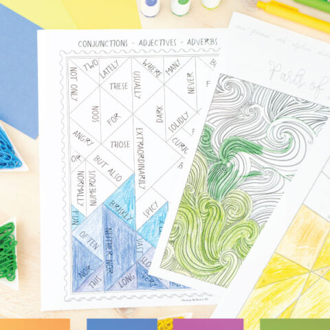 Grammar Coloring Activity Pack | Grammar Coloring Sheets – Language ...