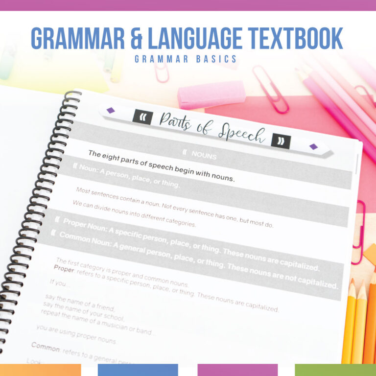 Grammar Textbook Parts of Speech, Verbals, Sentence Structure: Digital ...