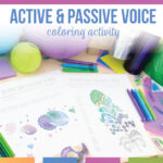 Active and Passive Voice Coloring Sheets | Verb Voice Coloring Activity ...