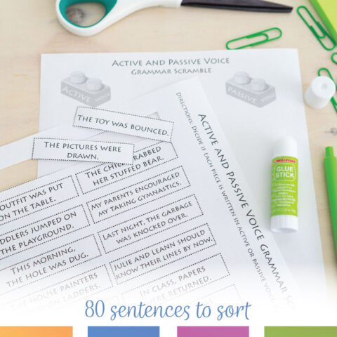 Interactive Active & Passive Voice Sort & Grammar Game | Verb Voice ...