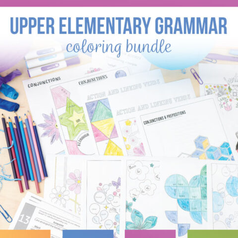 Grammar Coloring Pages Bundle | Basics of Grammar Coloring Game ...