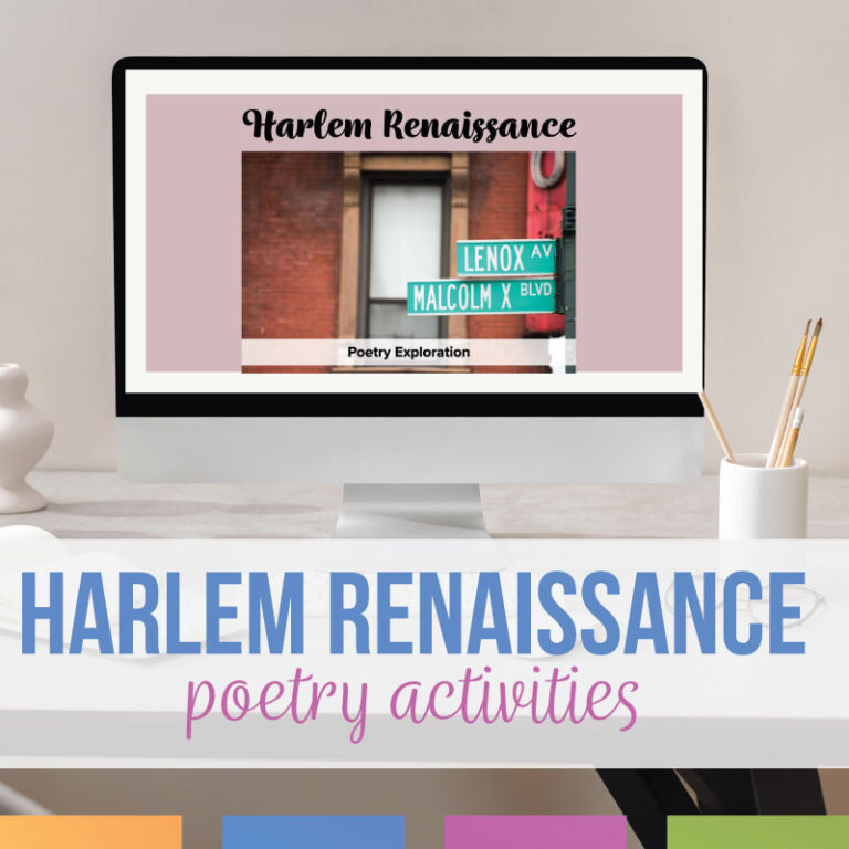 Harlem Renaissance Poetry Activities | 35 Poems for Analysis – Language ...