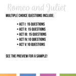Romeo and Juliet Multiple Choice Quizzes Editable – Language Arts Classroom