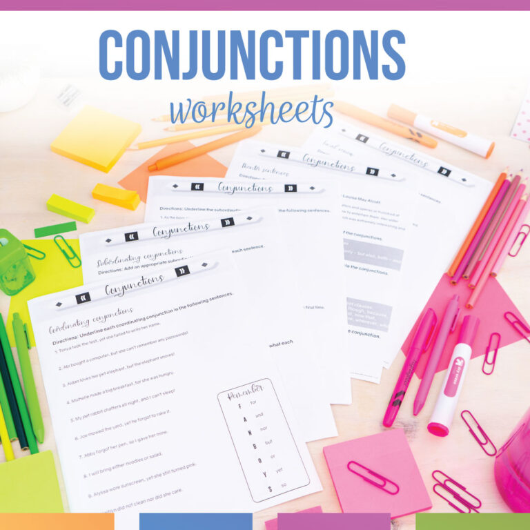 Conjunction Worksheets | Types of Conjunctions Worksheets – Language ...