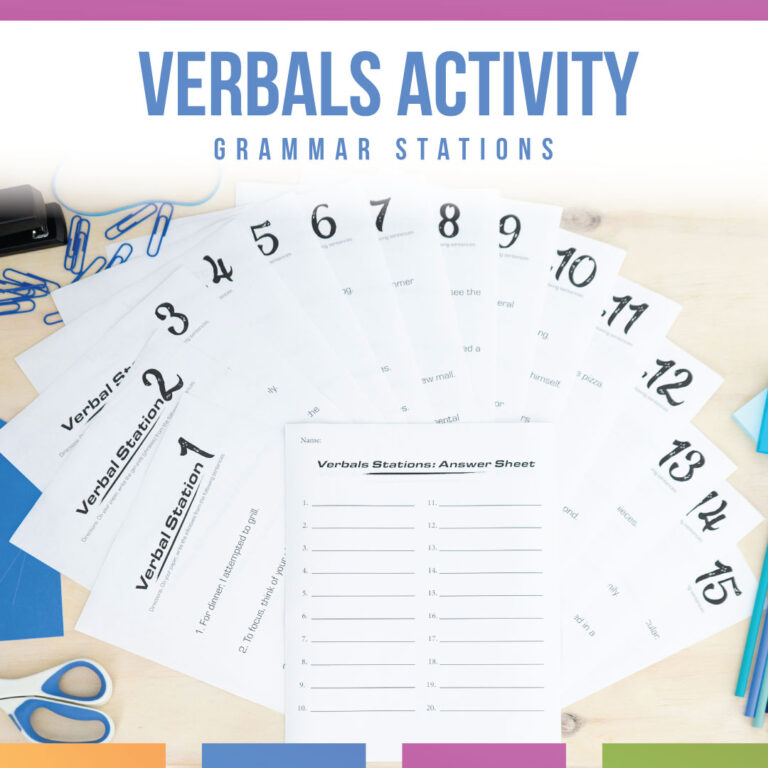 Verbals Station Activity | Gerunds, Infinitives, Participles – Language ...