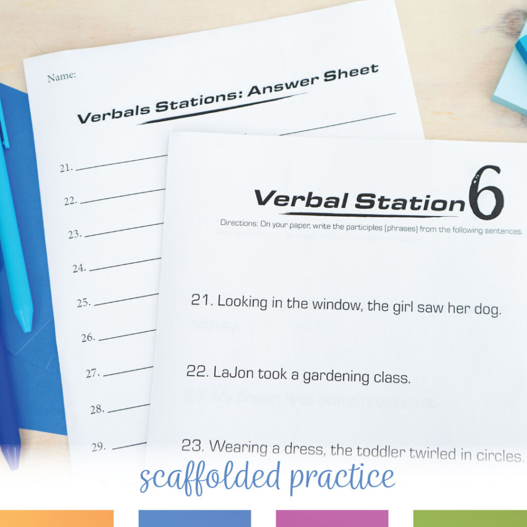 Verbals Station Activity | Gerunds, Infinitives, Participles – Language ...