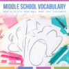 Middle School Vocabulary Words & Activities | TEN Nouns & Activities ...
