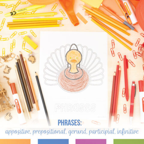 Phrases Fall Coloring Infinitive, Gerund, Participial, Appositive ...