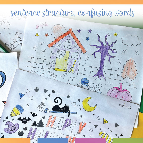Halloween Grammar Bundle Parts of Speech, Sentence Structure, Verb ...
