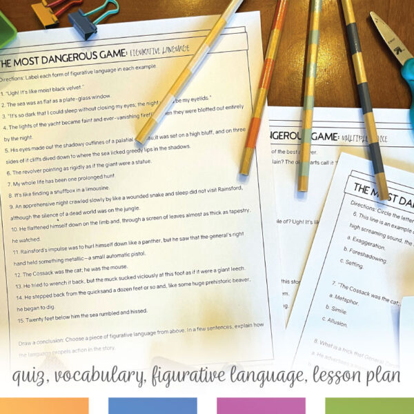 The Most Dangerous Game Lesson Plan, Vocabulary, Quiz, Activities ...