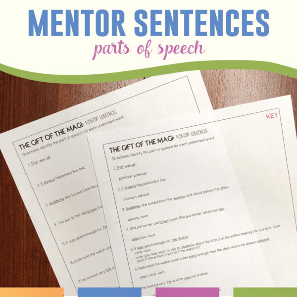 The Gift of the Magi by O. Henry Quiz, Mentor Sentences, Graphic ...